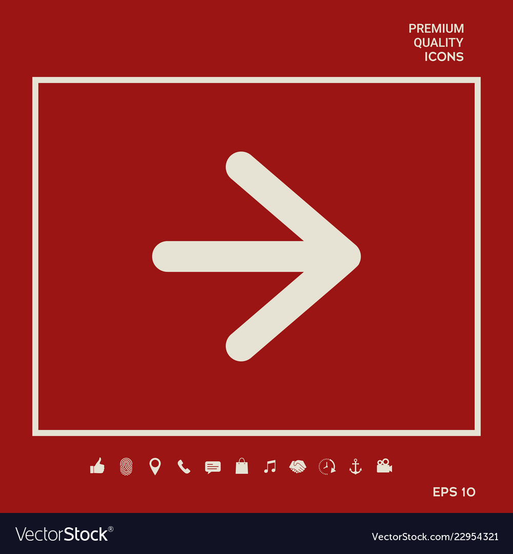 Arrow next icon graphic elements for your design Vector Image