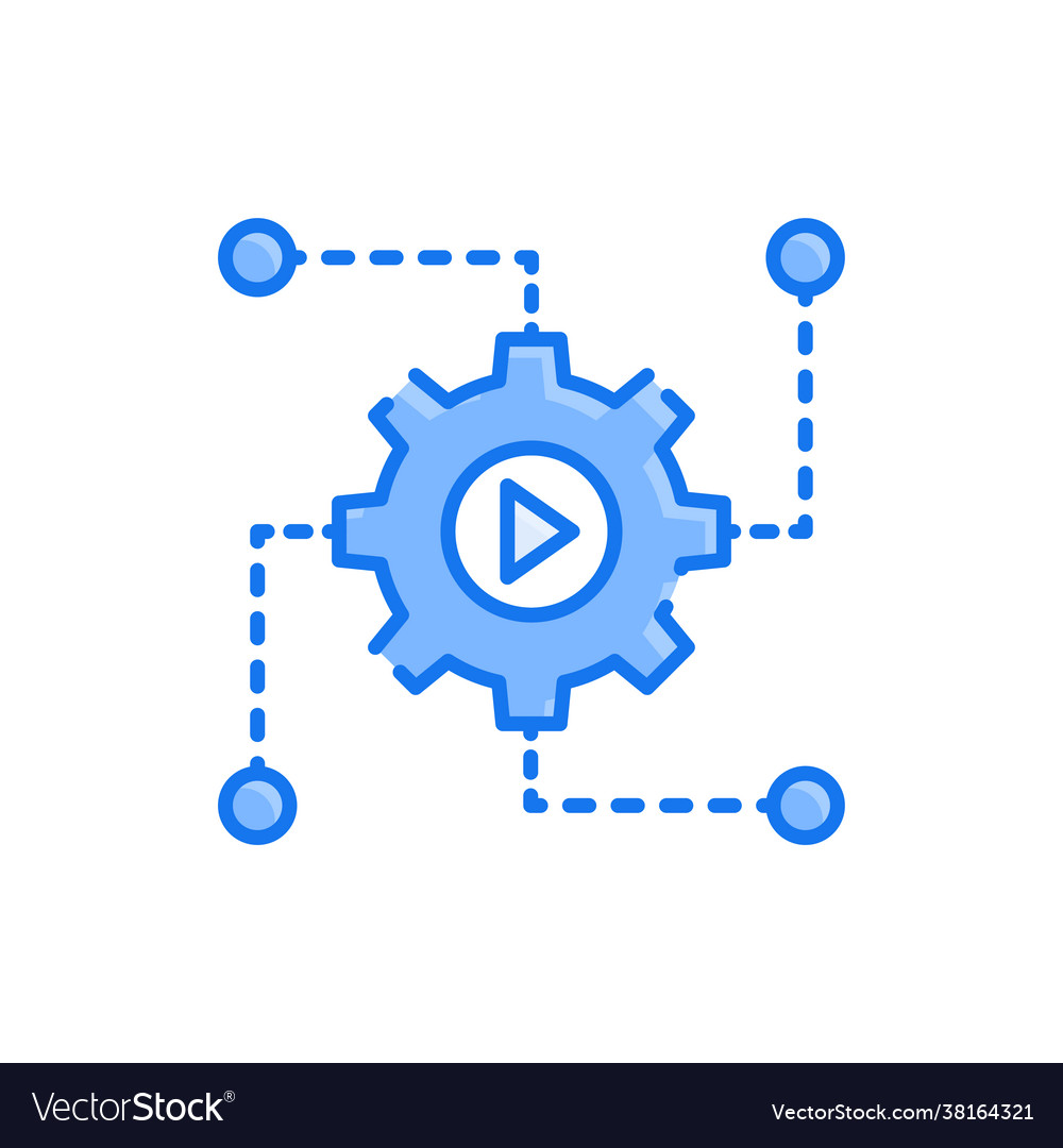 Automation style Royalty Free Vector Image - VectorStock