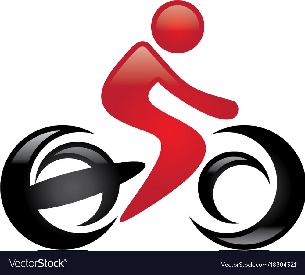 Biker logo Royalty Free Vector Image - VectorStock