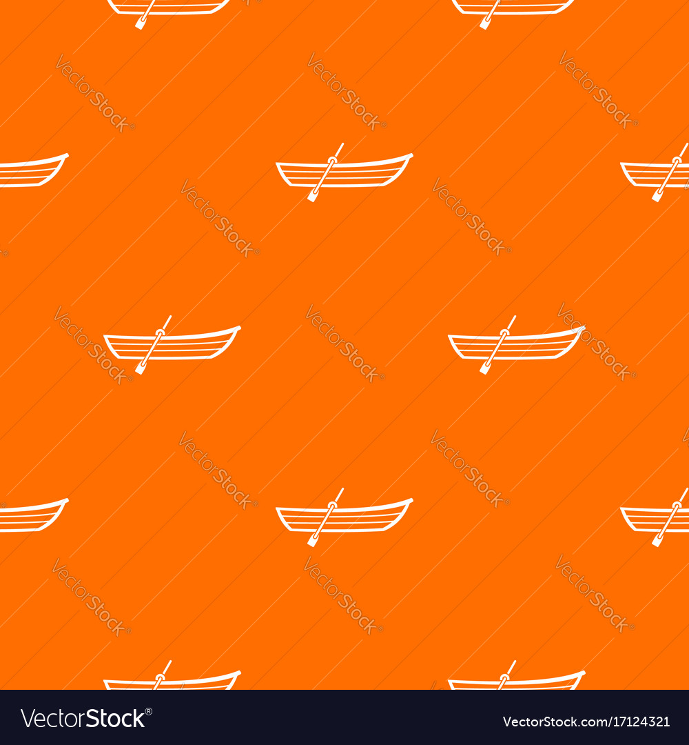 Boat with paddle pattern seamless Royalty Free Vector Image