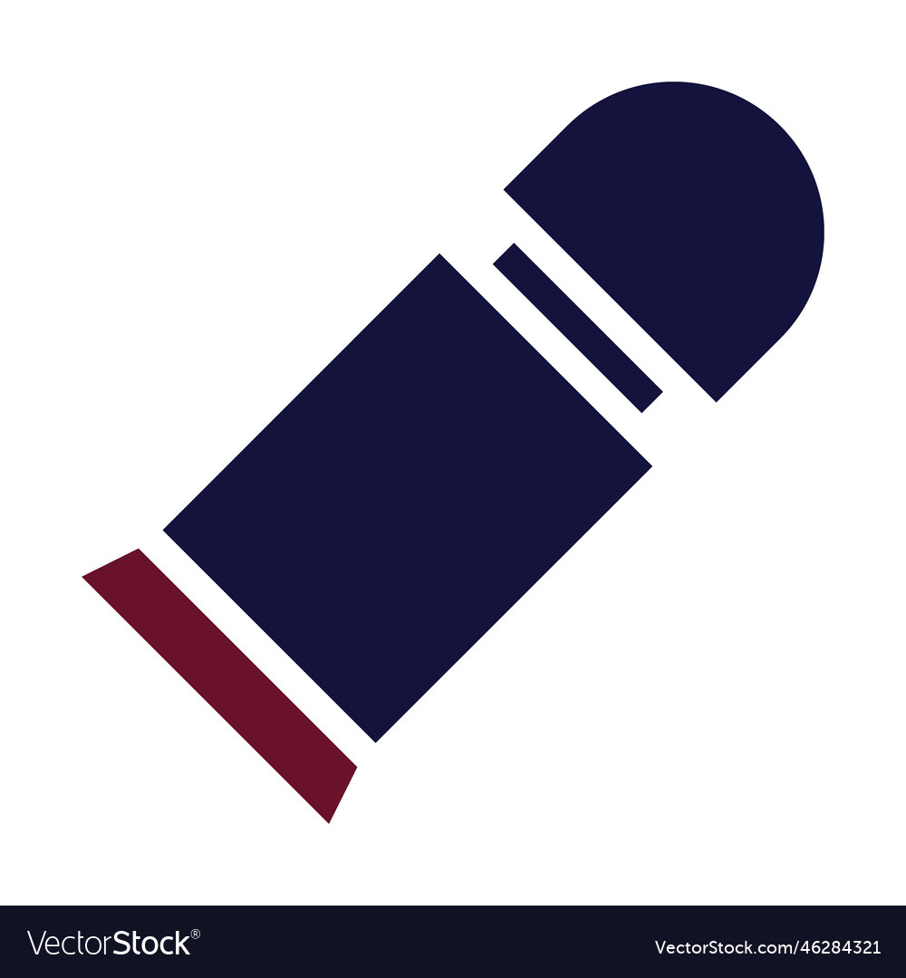Bullet icon solid style maroon navy colour Vector Image