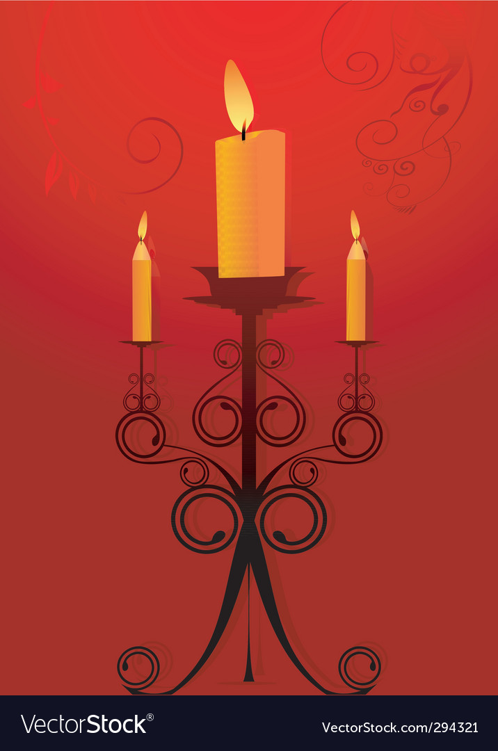 Candle Royalty Free Vector Image - VectorStock