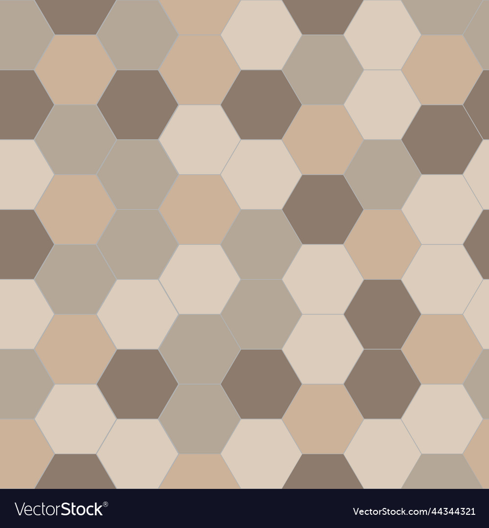 Ceramic tile hexagonal wall or floor decoration Vector Image
