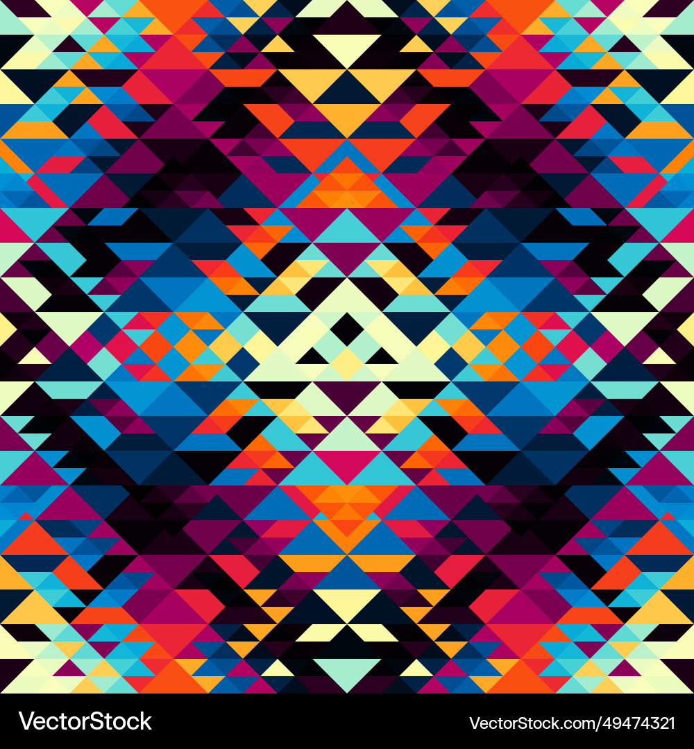 Colorful aztec fabric wallpaper and home decor Vector Image