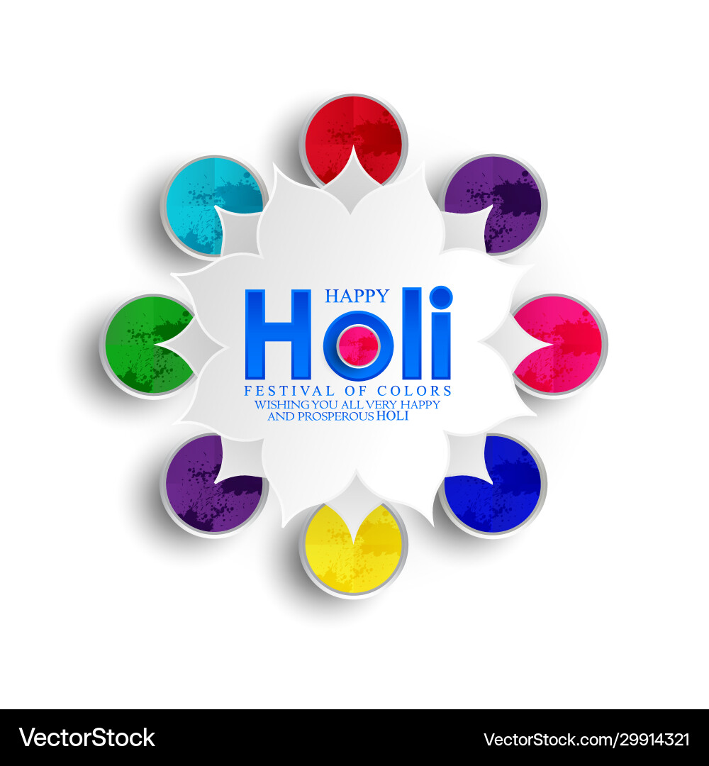 Holi-festival colors Royalty Free Vector Image