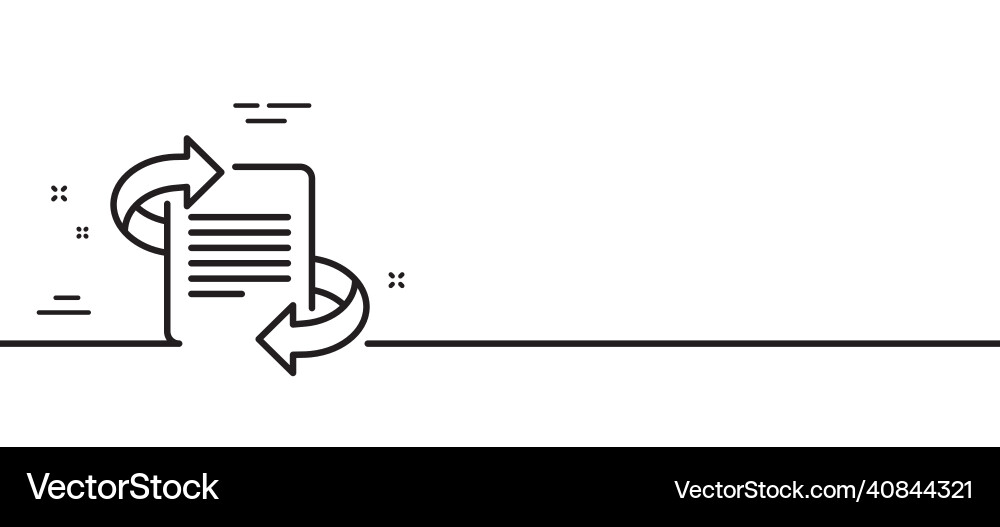 Marketing line icon page with arrows sign Vector Image