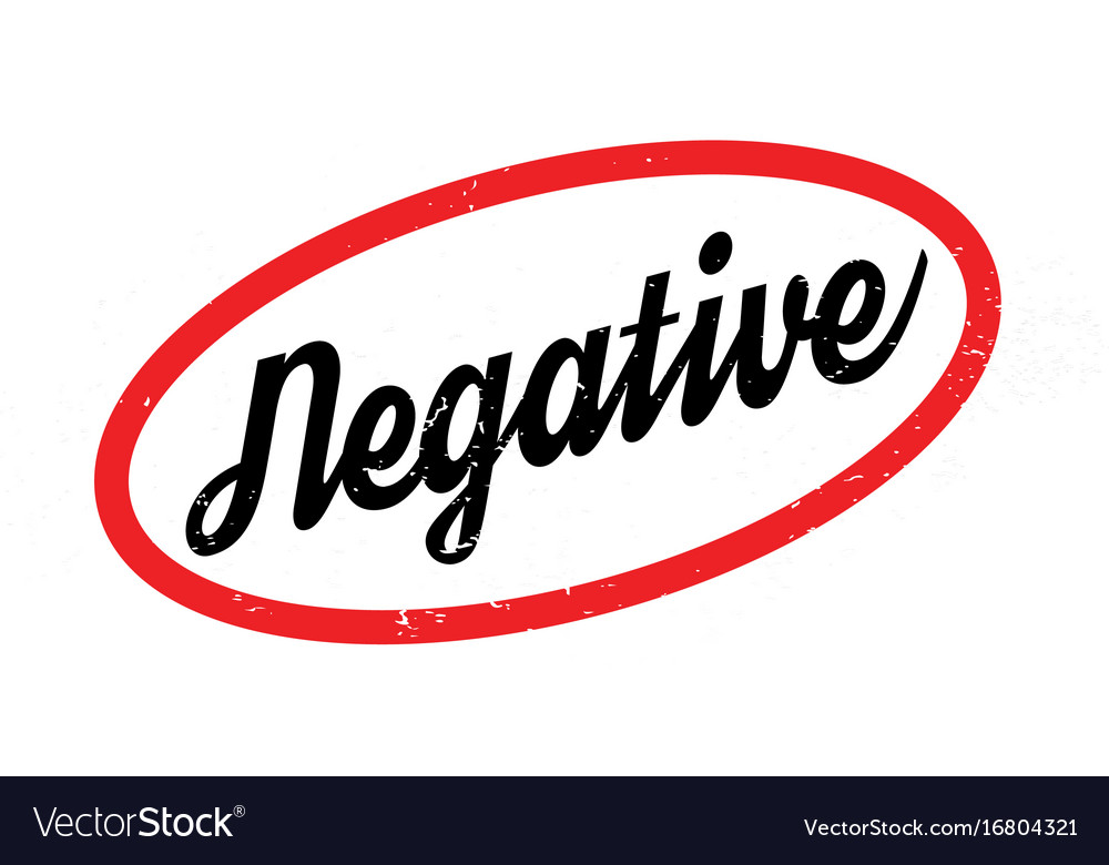 Negative rubber stamp Royalty Free Vector Image