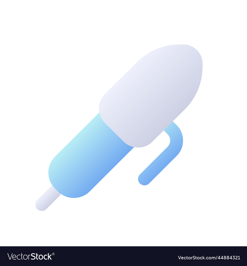 Pen pixel perfect flat gradient two-color ui icon Vector Image