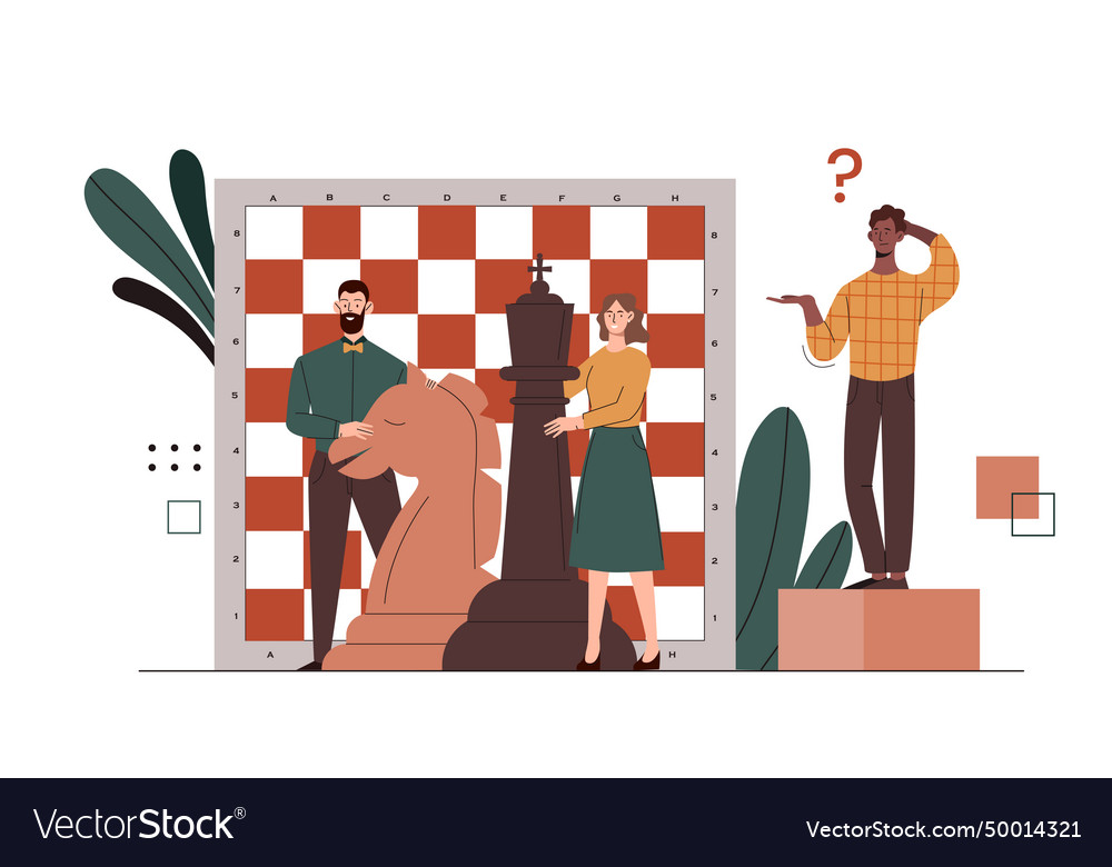 People with board games concept Royalty Free Vector Image
