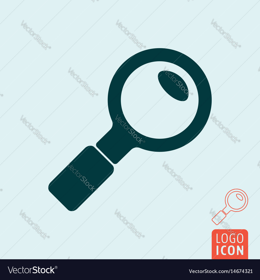 Search icon isolated Royalty Free Vector Image