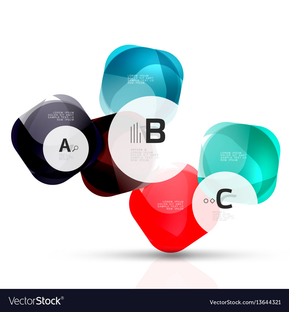 Shiny abstract elements Royalty Free Vector Image