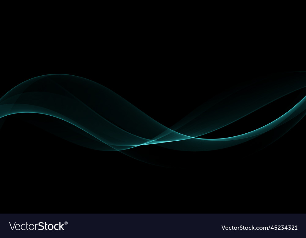 Smooth Swirling Abstract Wave Element Design Vector Image