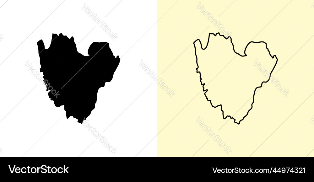 V stra map sweden europe filled and outline map Vector Image