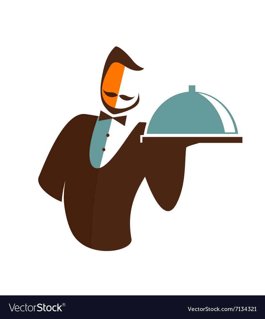Waiter Royalty Free Vector Image - VectorStock