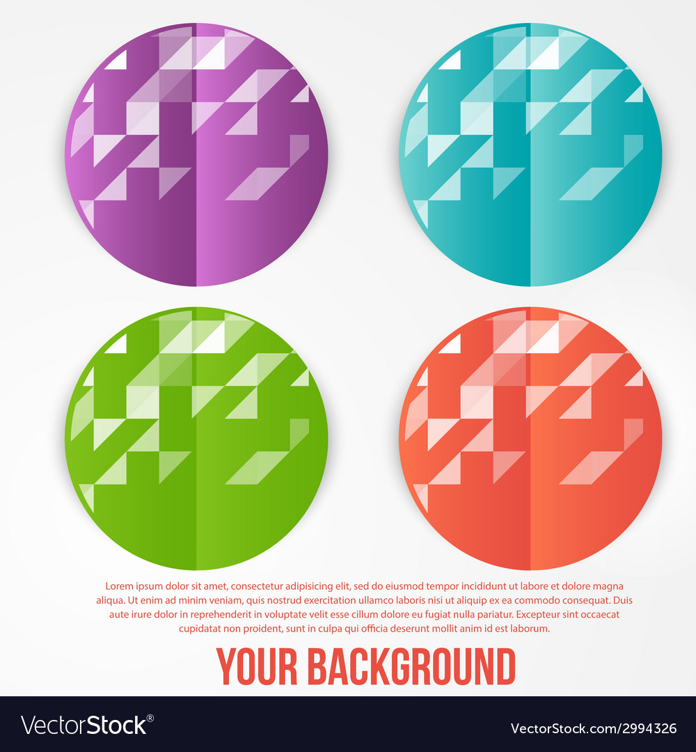 Abstract circles template object web Royalty Free Vector