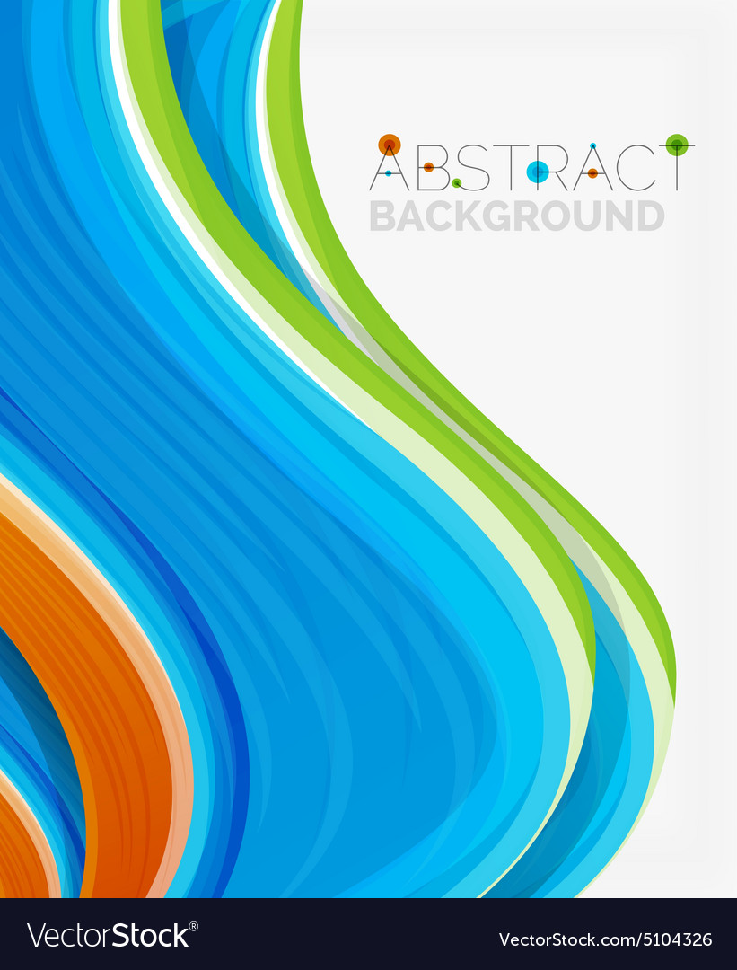 Abstract realistic solid wave background Vector Image