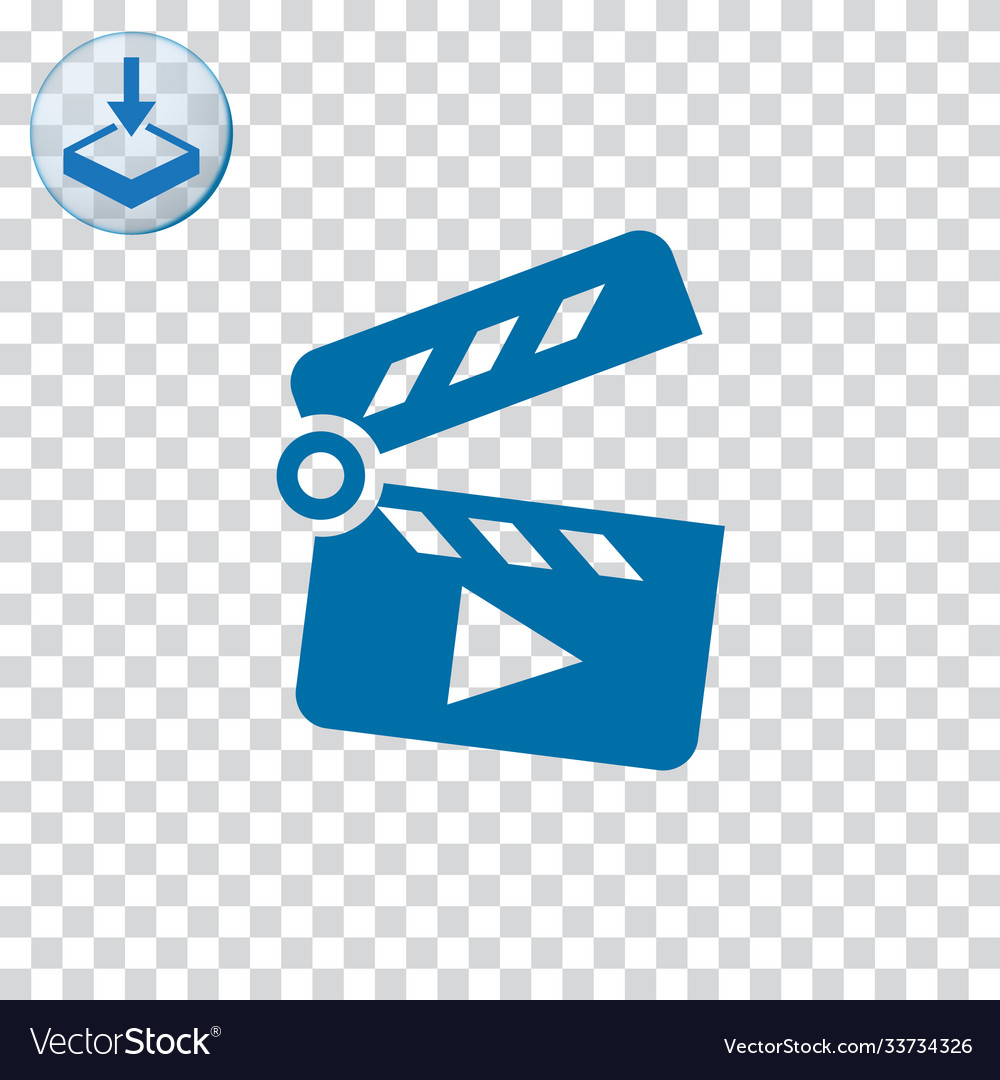 Clapper icon Royalty Free Vector Image - VectorStock