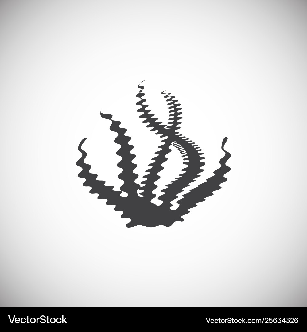 Coral icon on background for graphic and web Vector Image