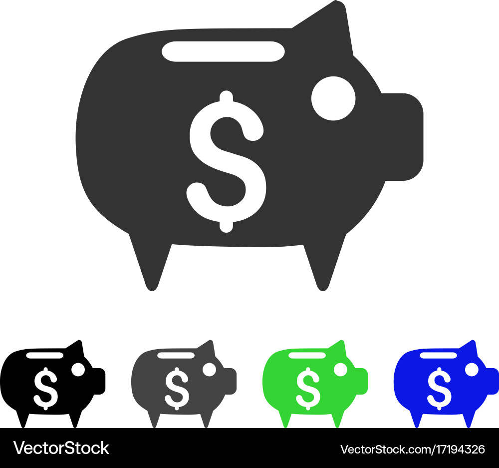 Piggy bank icon Royalty Free Vector Image - VectorStock