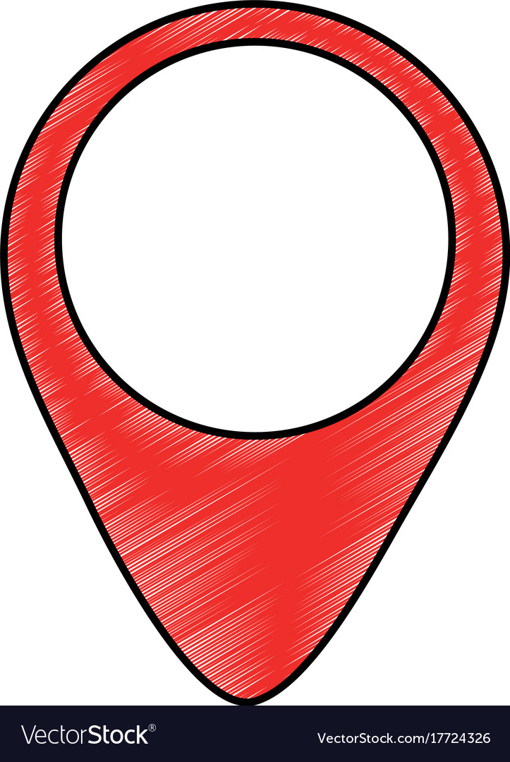 Pointer location isolated icon Royalty Free Vector Image