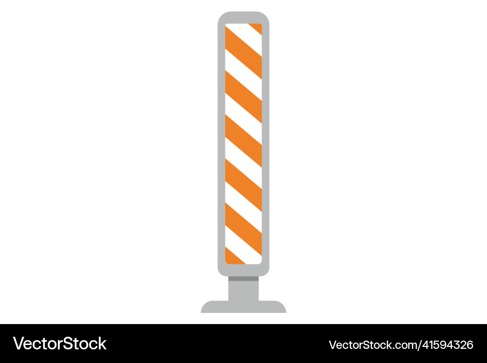 Road barrier stop symbol under construction sign Vector Image
