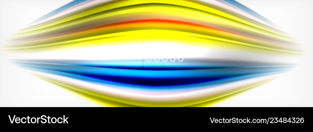 Smooth liquid blur wave background color flow Vector Image