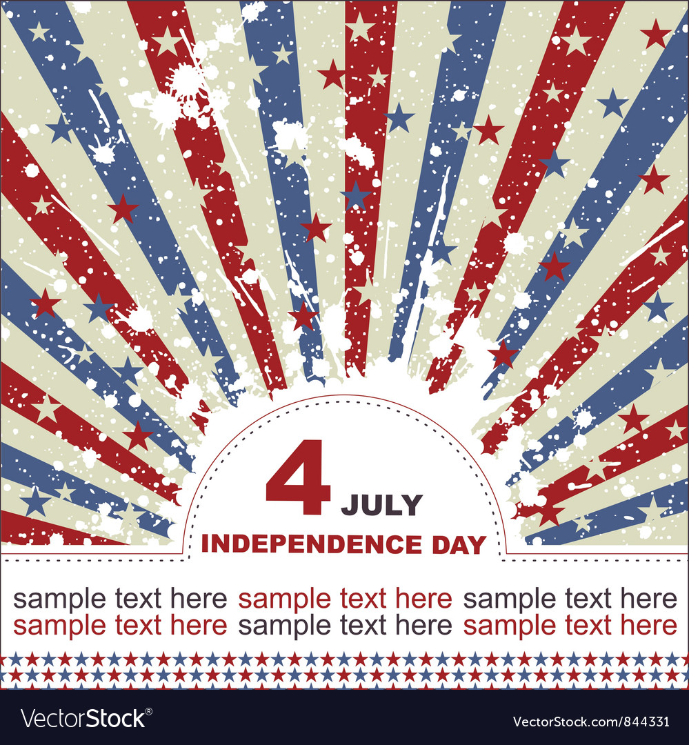 4 july Royalty Free Vector Image - VectorStock