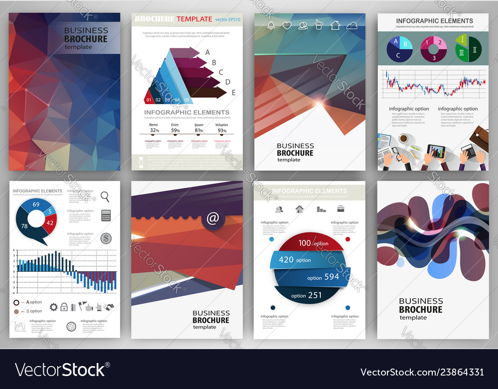 Abstract backgrounds concept infographics Vector Image