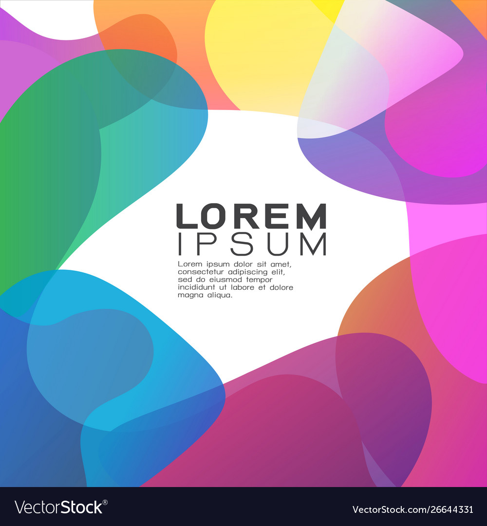 Abstract gradient overlapping background design Vector Image