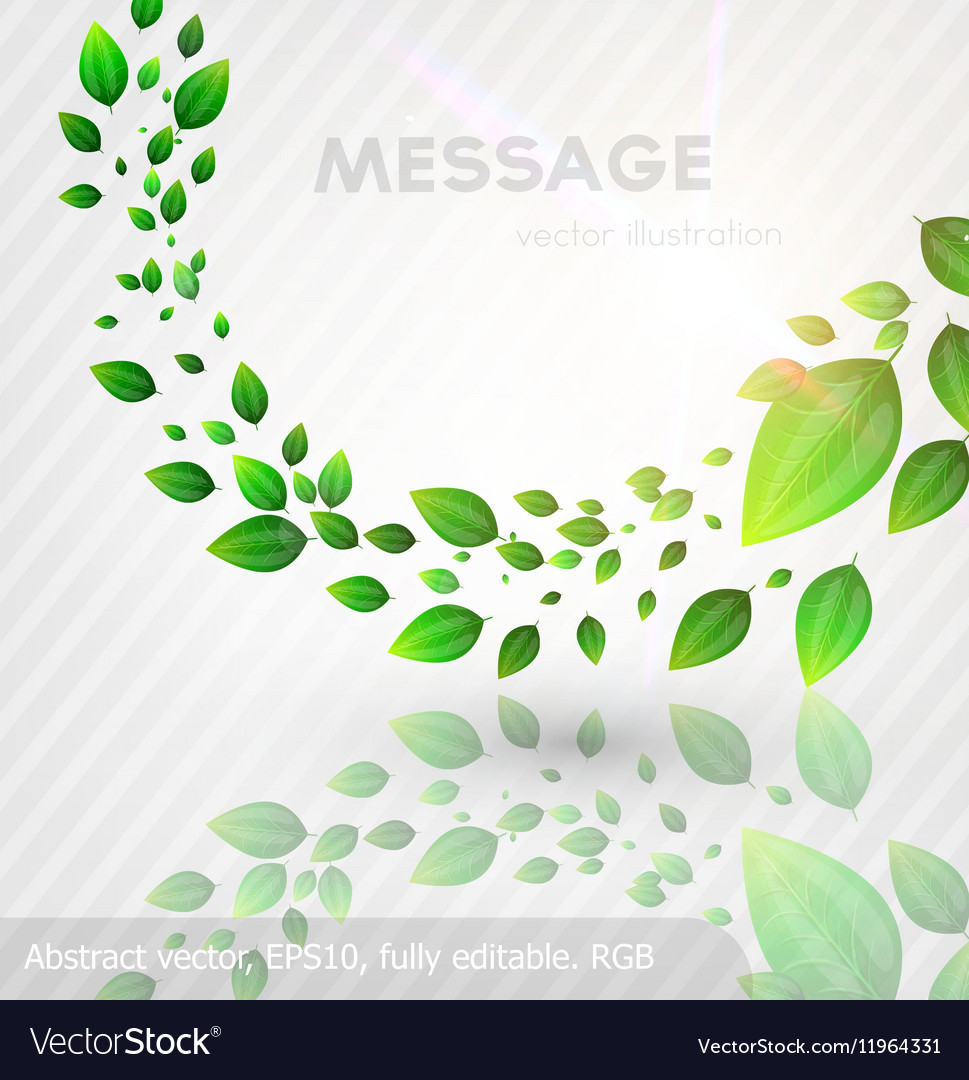 Abstract leaf design Royalty Free Vector Image