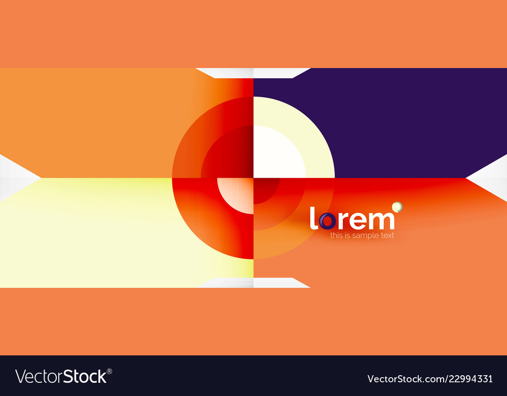 Abstract round elements composition background Vector Image