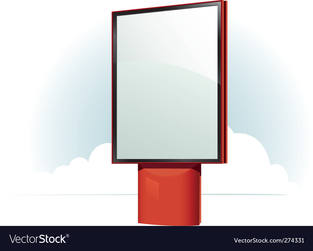 Billboard frame Royalty Free Vector Image - VectorStock