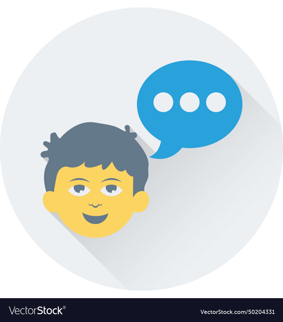 Chat bubble icon Royalty Free Vector Image - VectorStock