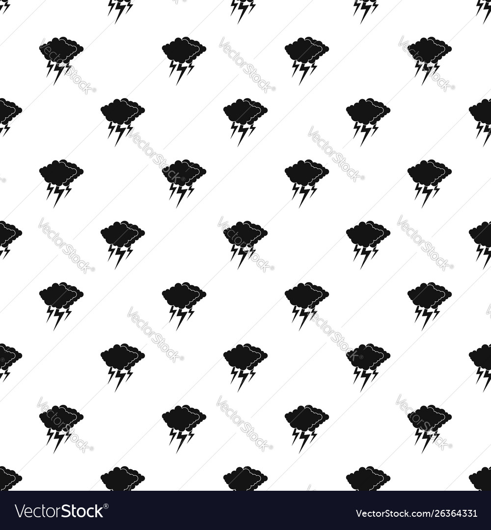 Cloud thunder flash pattern seamless Royalty Free Vector
