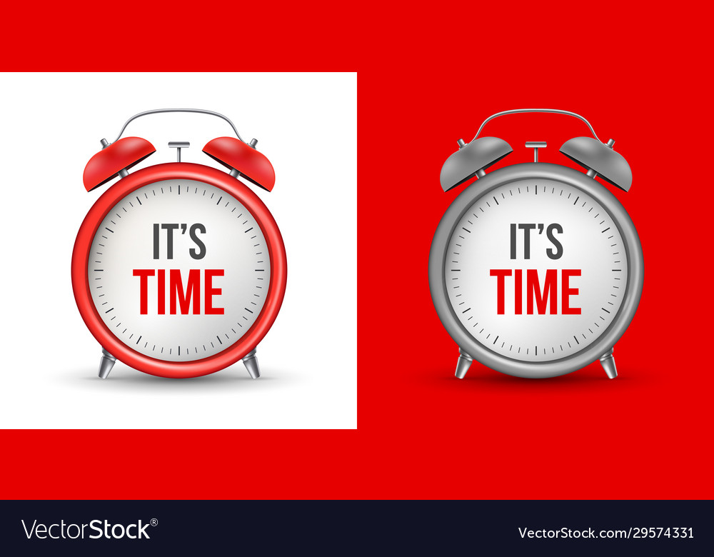 Creative alarm clock Royalty Free Vector Image