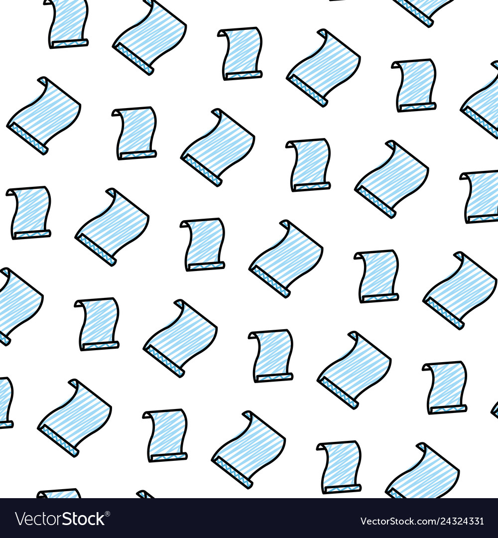 Doodle sheet paper document note background Vector Image