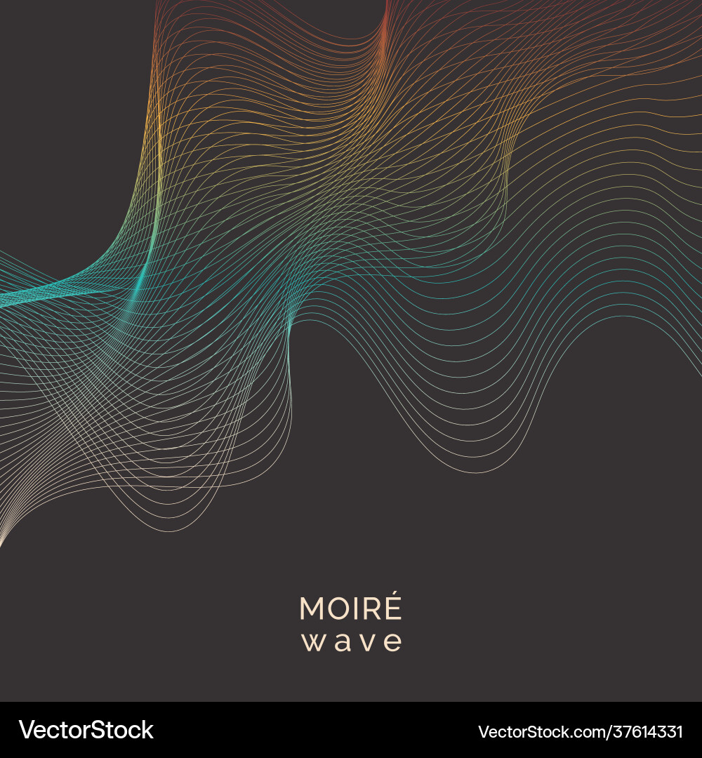 Moir pattern background Royalty Free Vector Image