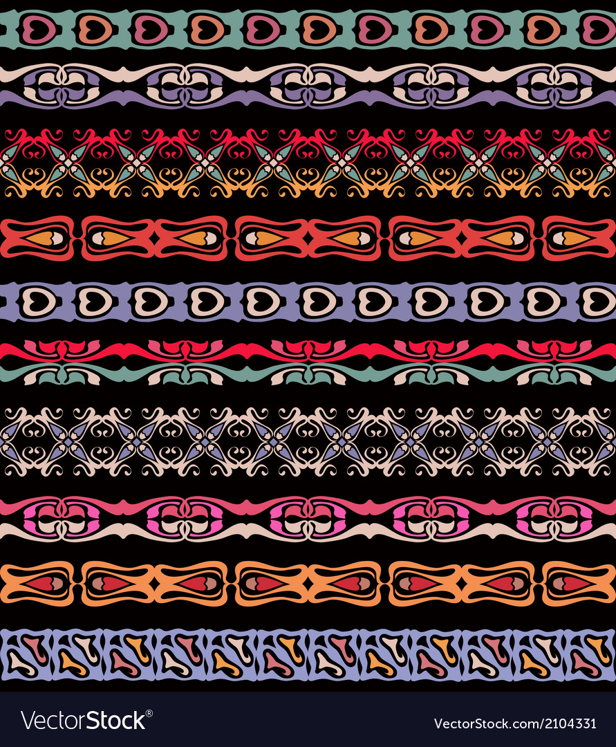 Trims border design elements Royalty Free Vector Image