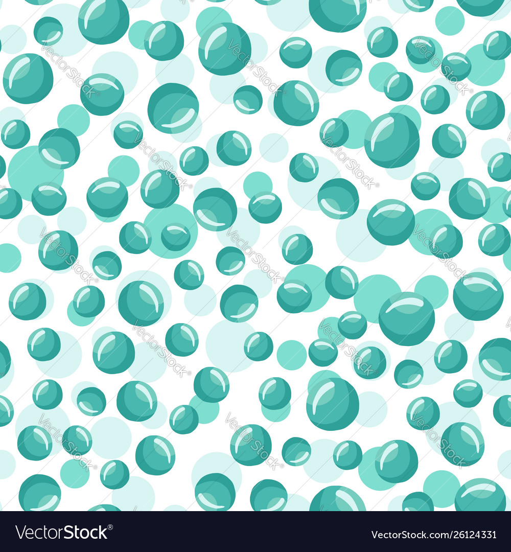 Water bubbles seamless pattern abstract Royalty Free Vector