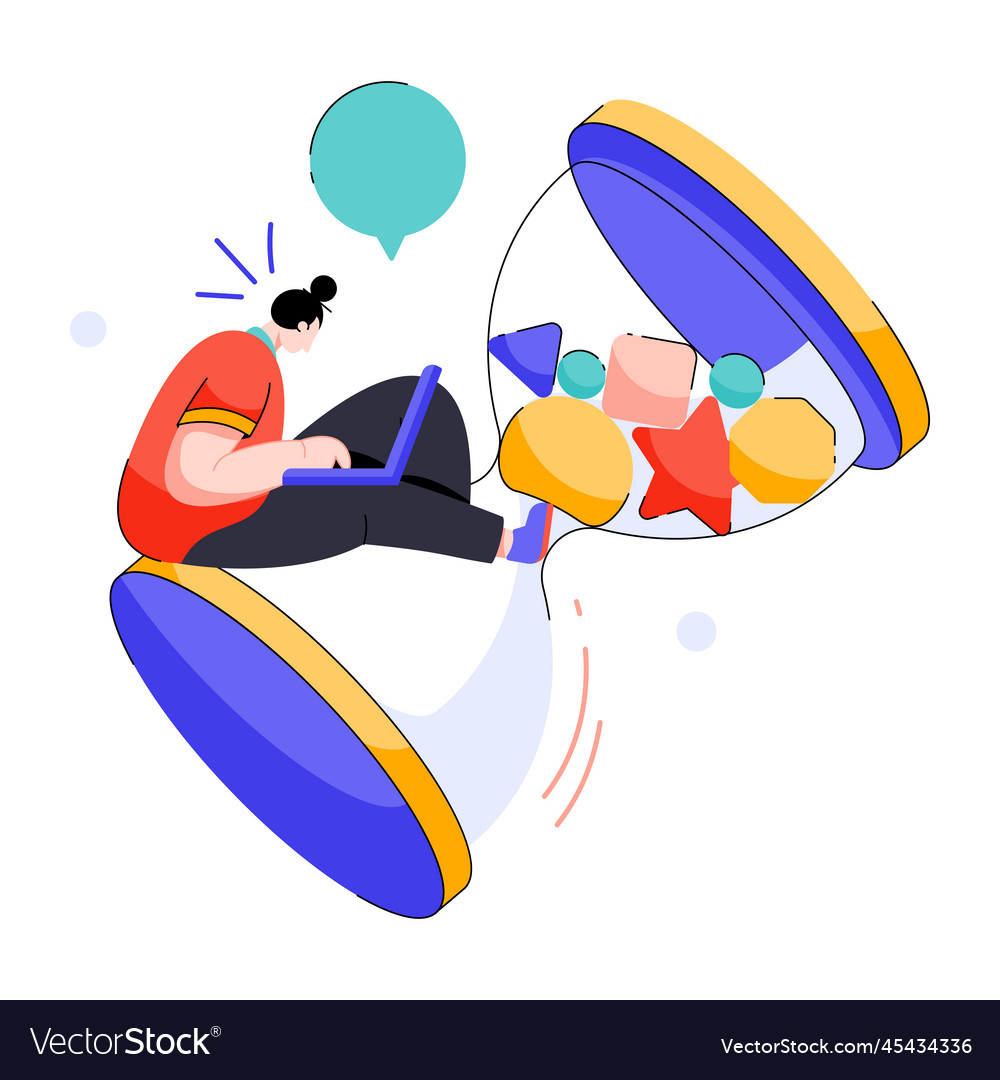 Coding time Royalty Free Vector Image - VectorStock