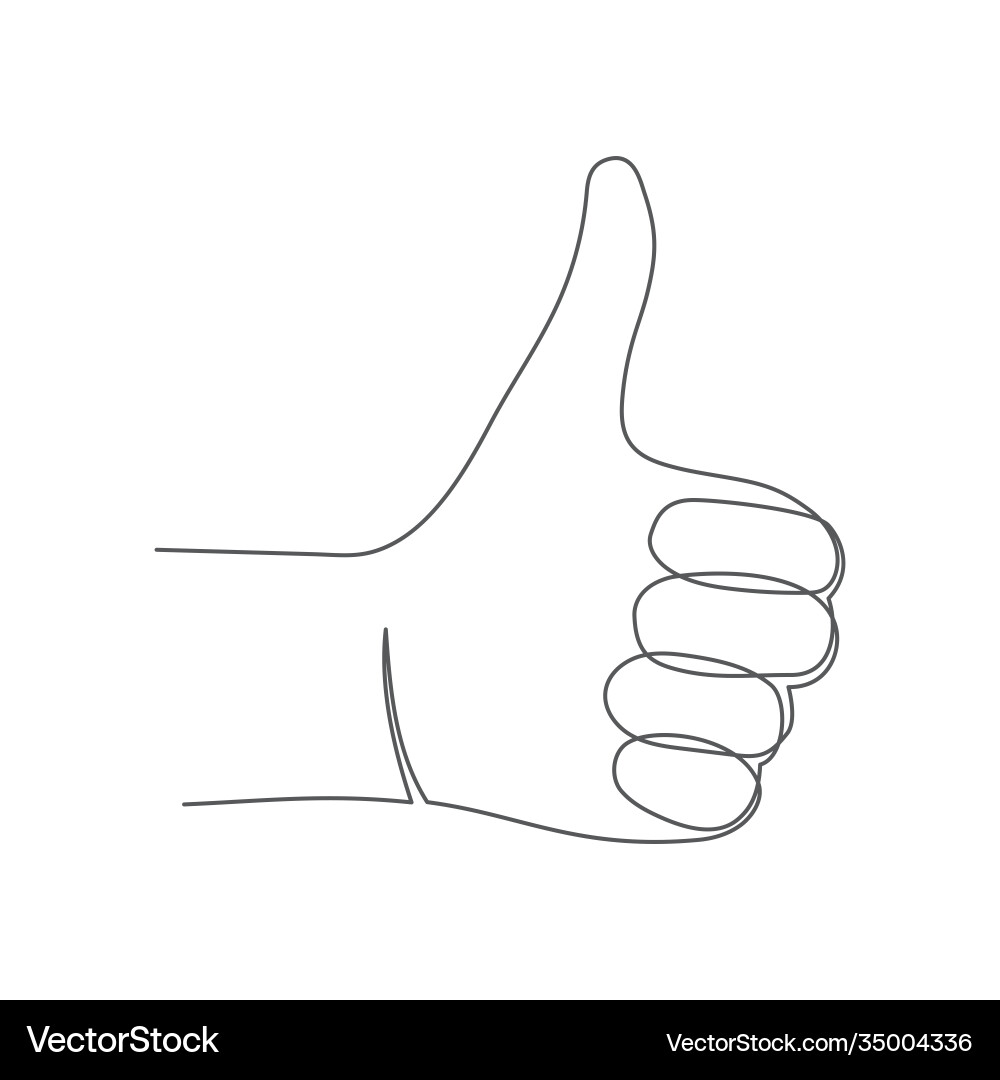 Like one line drawing in line style Royalty Free Vector