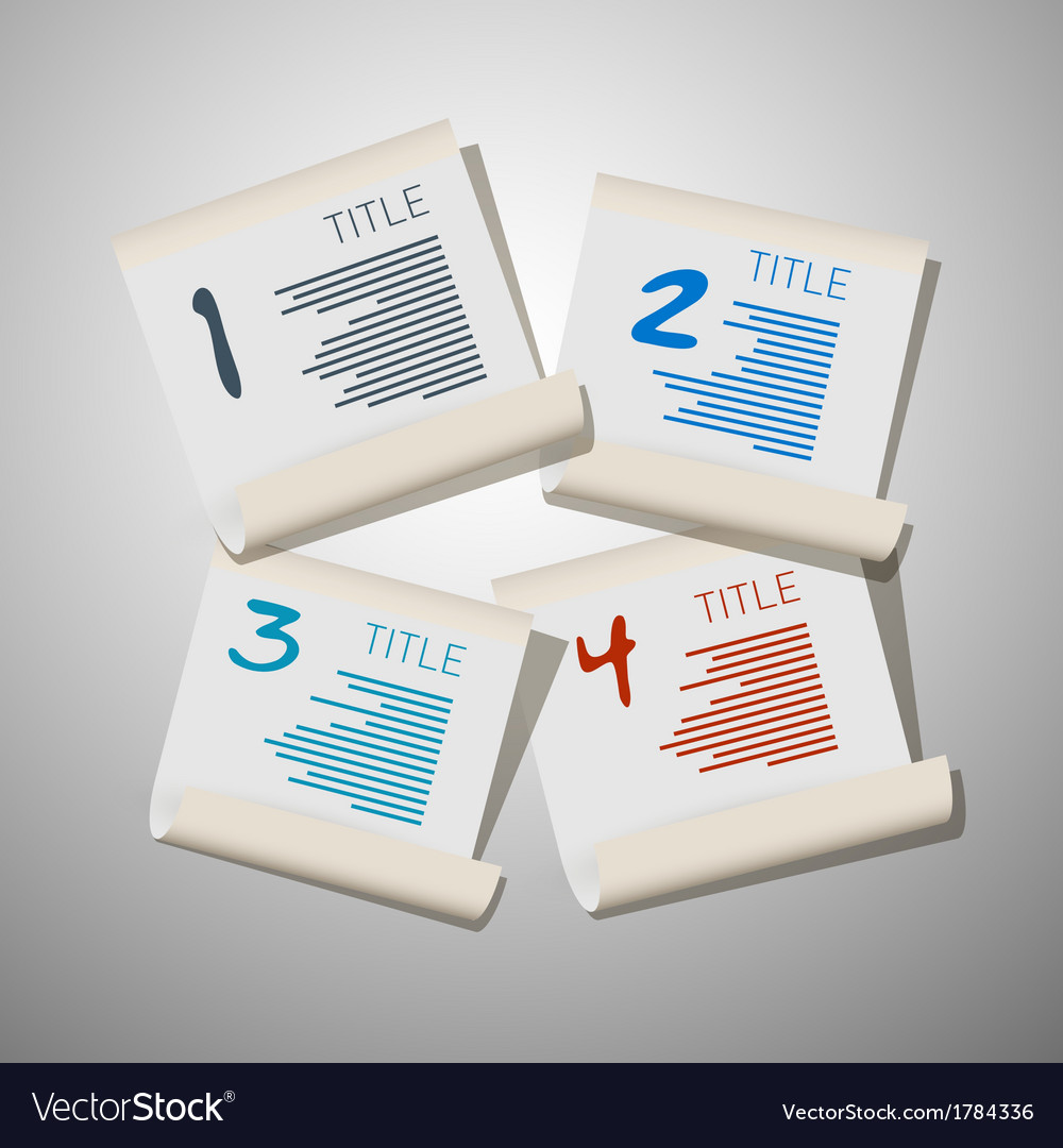 Progress steps for tutorial infographics Vector Image