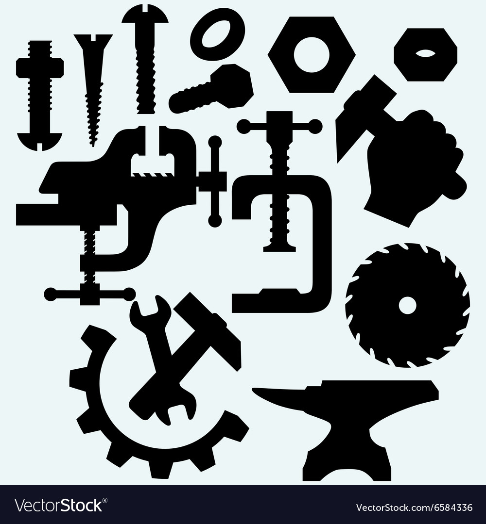 Set of tools Royalty Free Vector Image - VectorStock