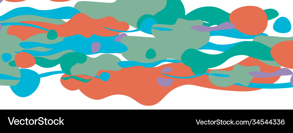 Trendy liquid style shapes abstract design Vector Image