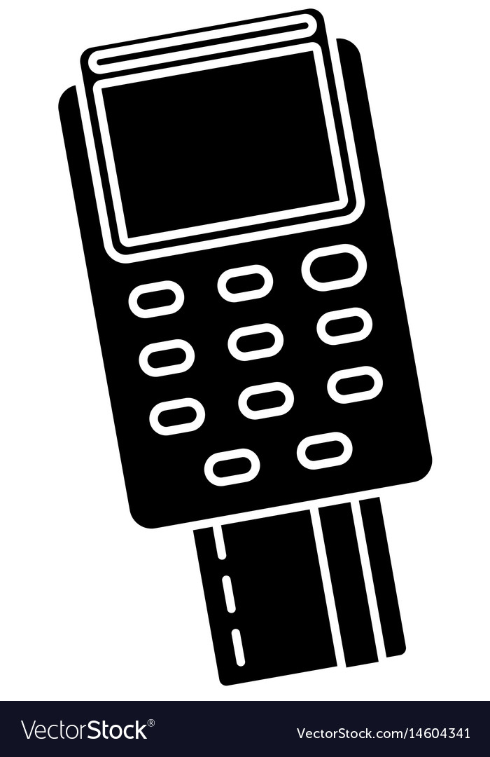 Dataphone device icon Royalty Free Vector Image