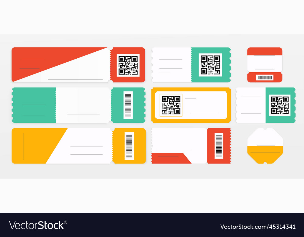 Empty coupons set Royalty Free Vector Image - VectorStock