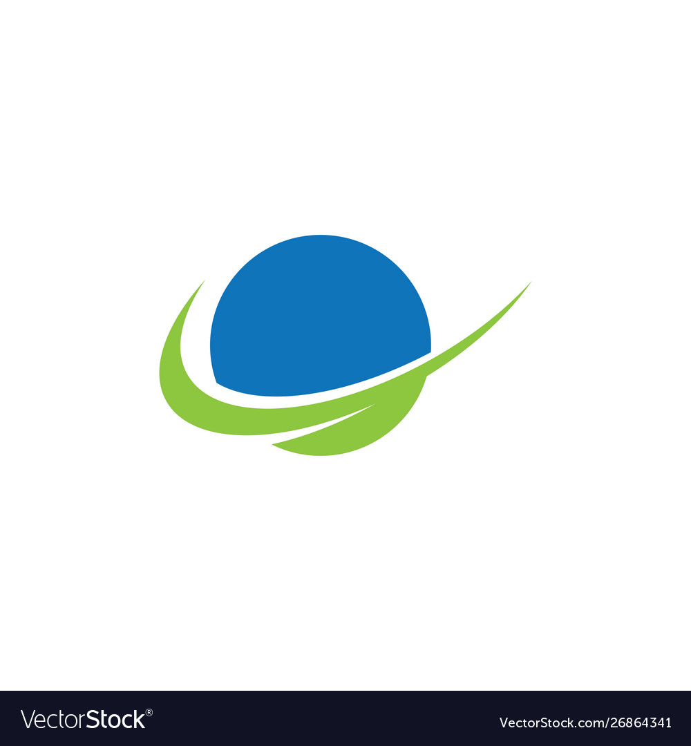 Globe technology logo Royalty Free Vector Image