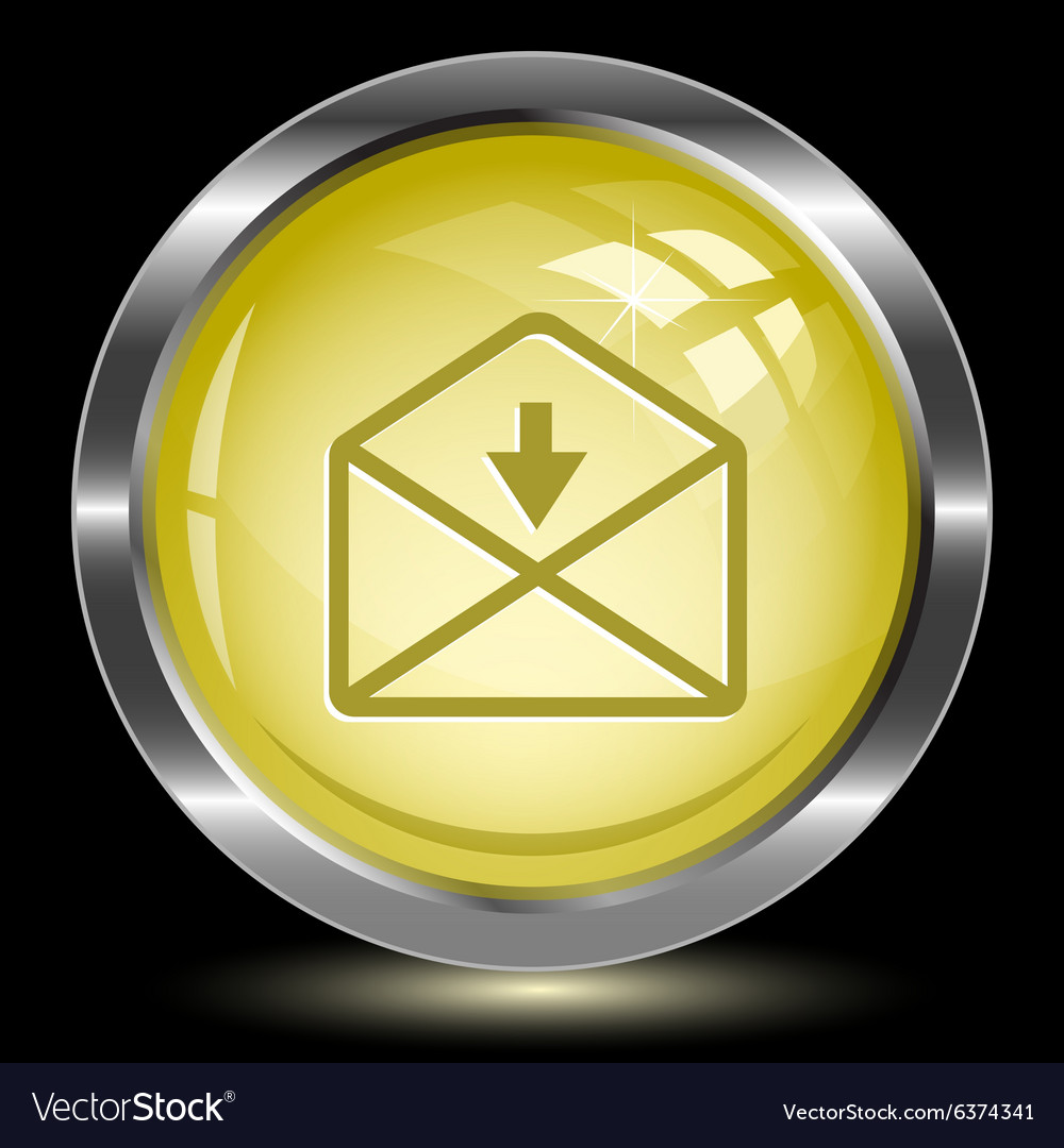 Mail down arrow Royalty Free Vector Image - VectorStock