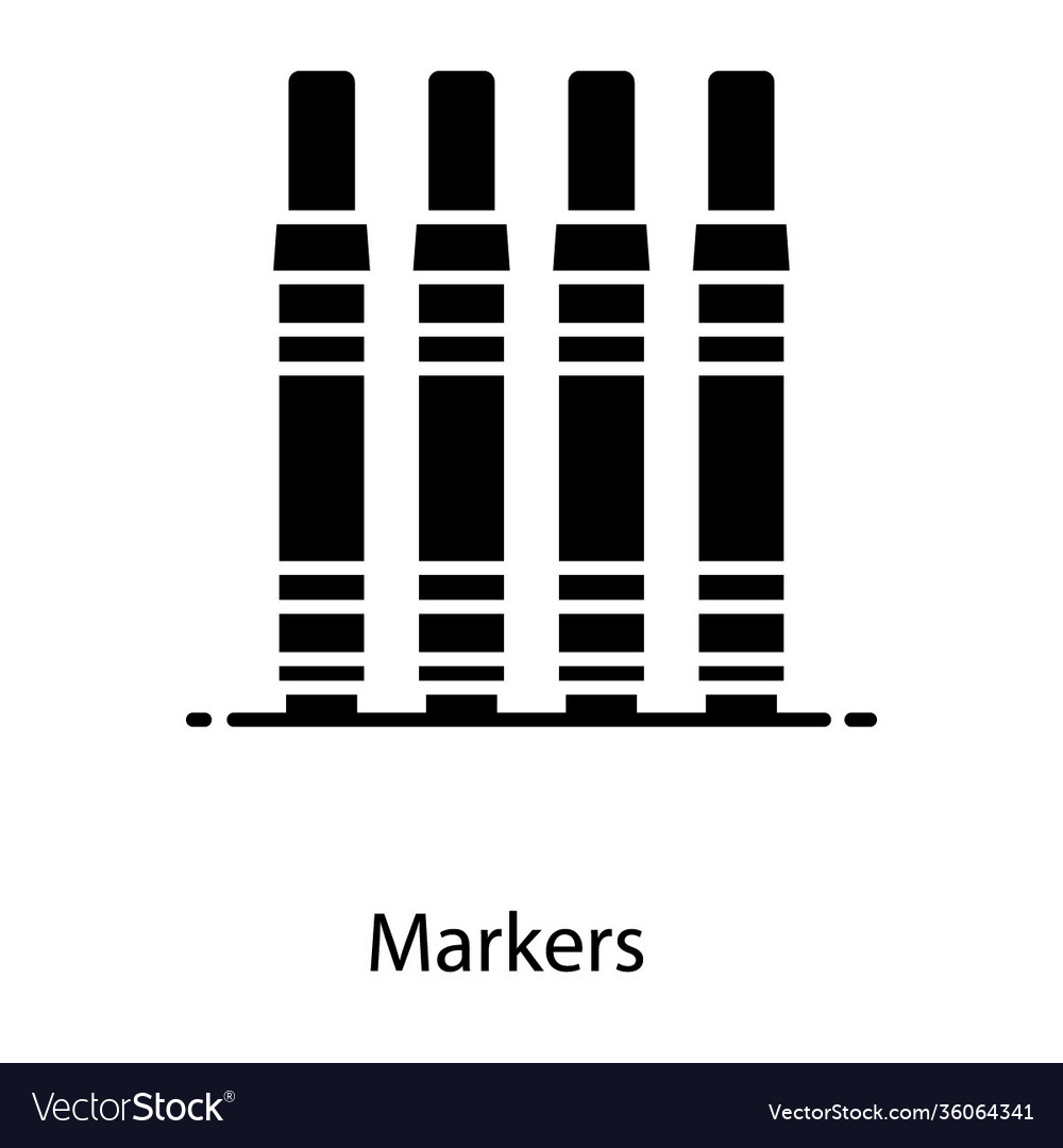 Markers Royalty Free Vector Image - VectorStock