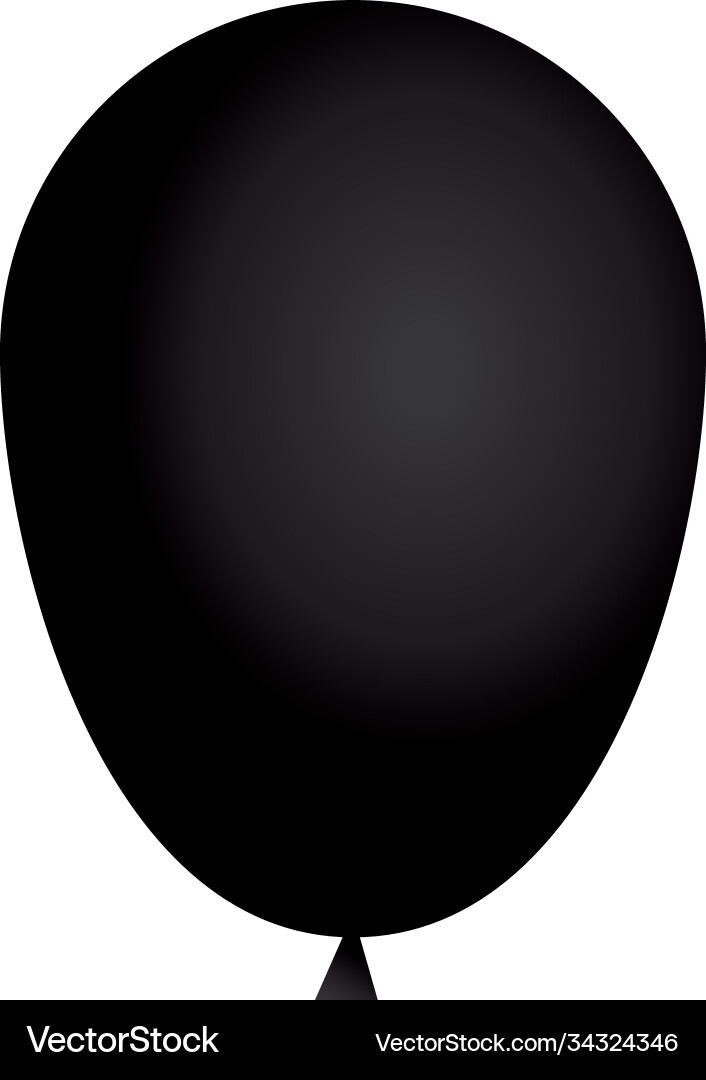 Black balloon icon design Royalty Free Vector Image